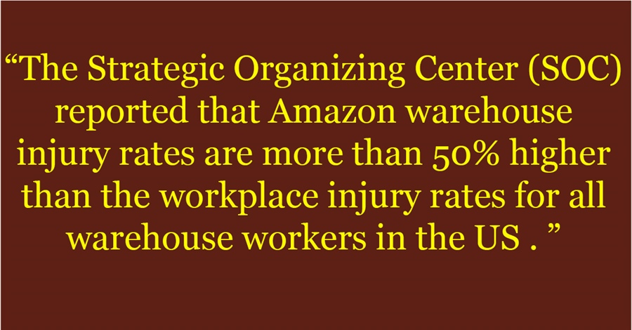 warehouse workers injuries, amazon injuries, workers compensation ...